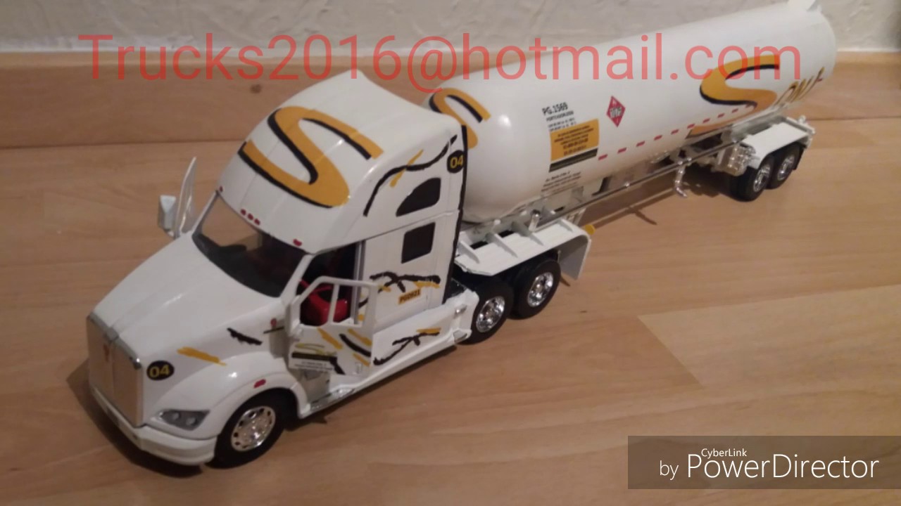 Trailer PIPA DE GAS L.P. escala 1/32.. con luces y Rotulada. - YouTube