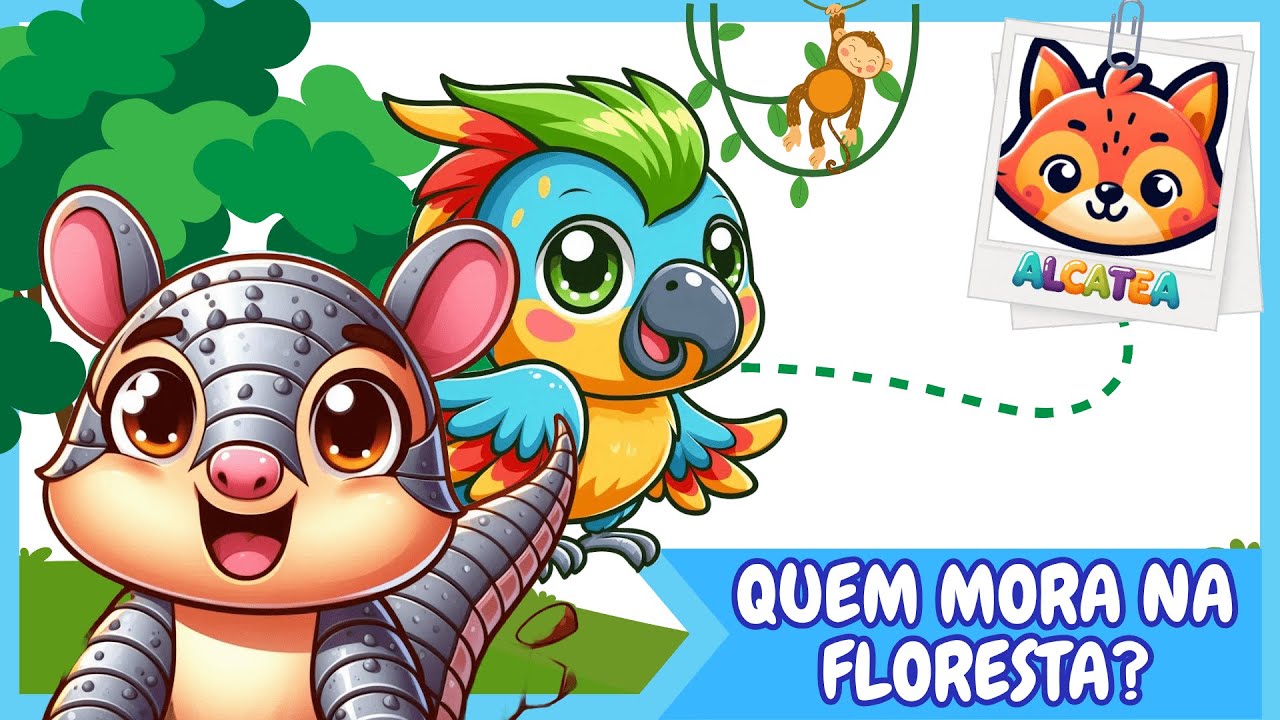 Quem Mora na Floresta? Aprenda e Cante com os Animais da Floresta ...