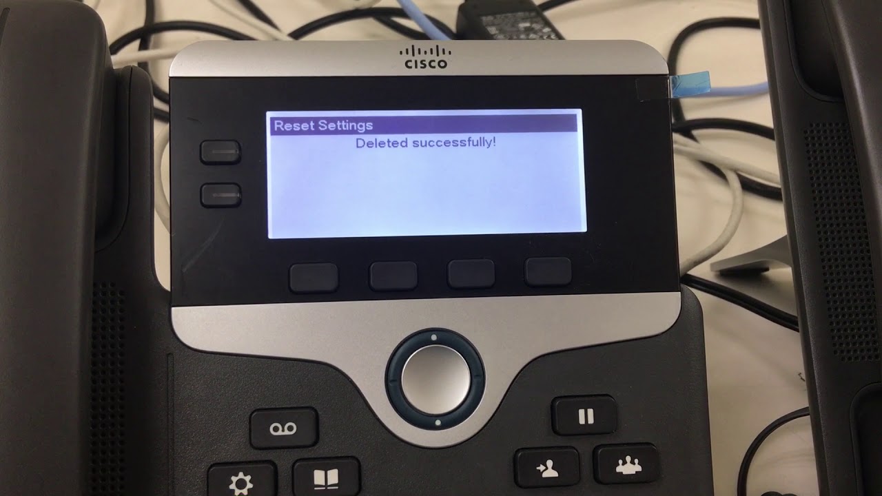 Cisco 78XX IP Phone reset - YouTube