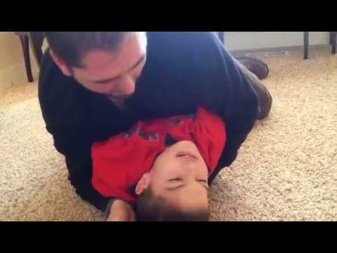 Dad Wrestles With Deaf-Blind 15-yr old Son