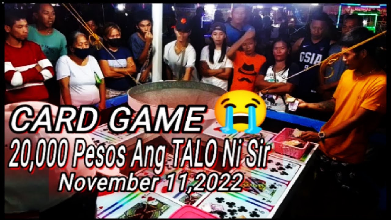 Napa-luwa Si Manong Sa 20k TALO nya Sa Perya | CARD GAME | November 11 ...