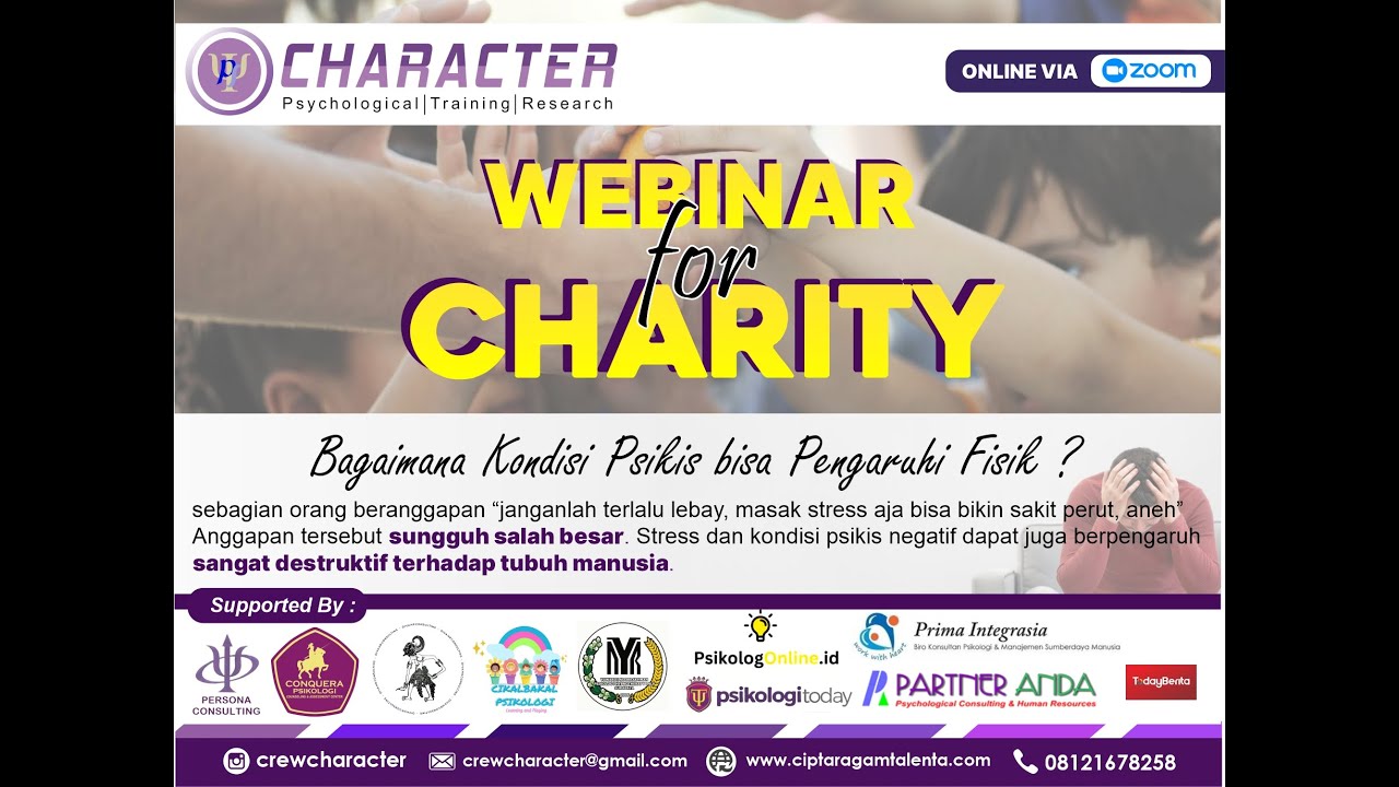 Webinar For Charity Ramadhan 2023 - Jum'at, 07 April 2023 - YouTube