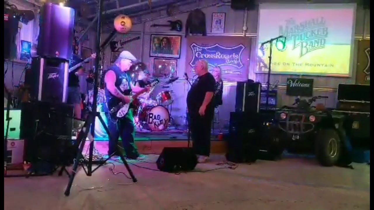 Marc singing last kiss with bad kitty band - YouTube