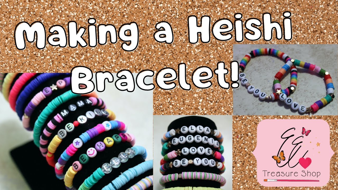 Making a Heishi bracelet! - E.E. Treasure Shop - YouTube