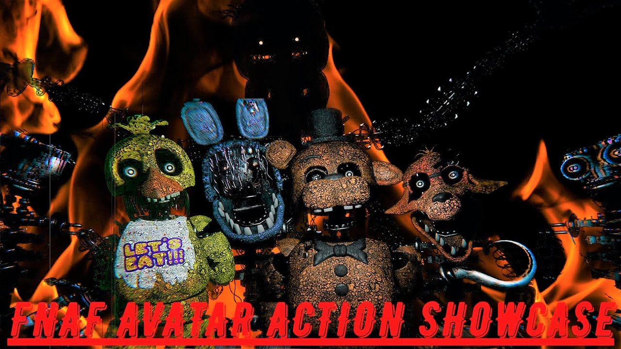 FNAF AVATAR ACTION SHOWCASE, TJOC AVATARS. BY DISCO HEAD. - YouTube