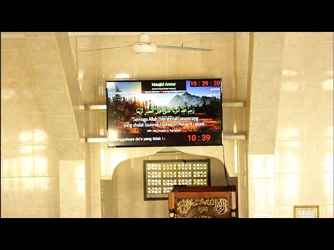 Jam Digital Masjid Layar TV LED