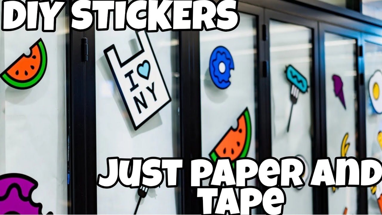 How To Make Diy Stickers Using Stuff You Have At Home Youtube