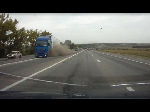 Truck Tire Explosion - YouTube