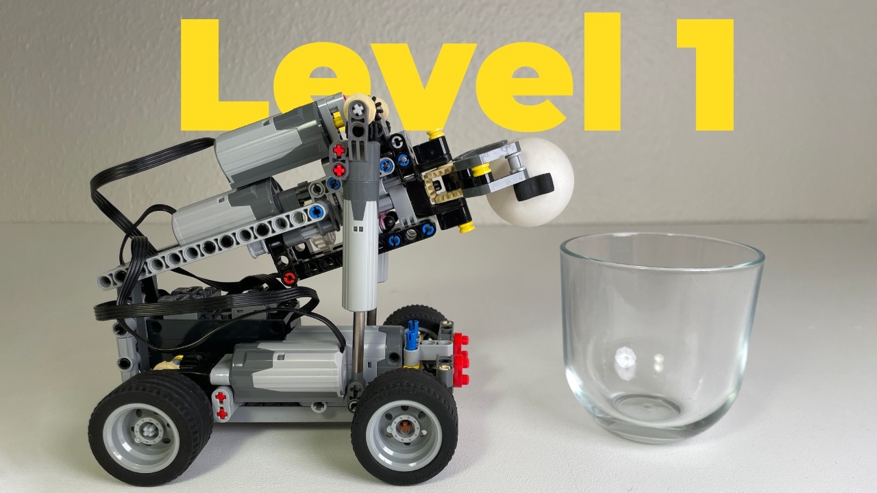 Lego Technic Delivering Ping Pong Balls at 5 Levels! - YouTube