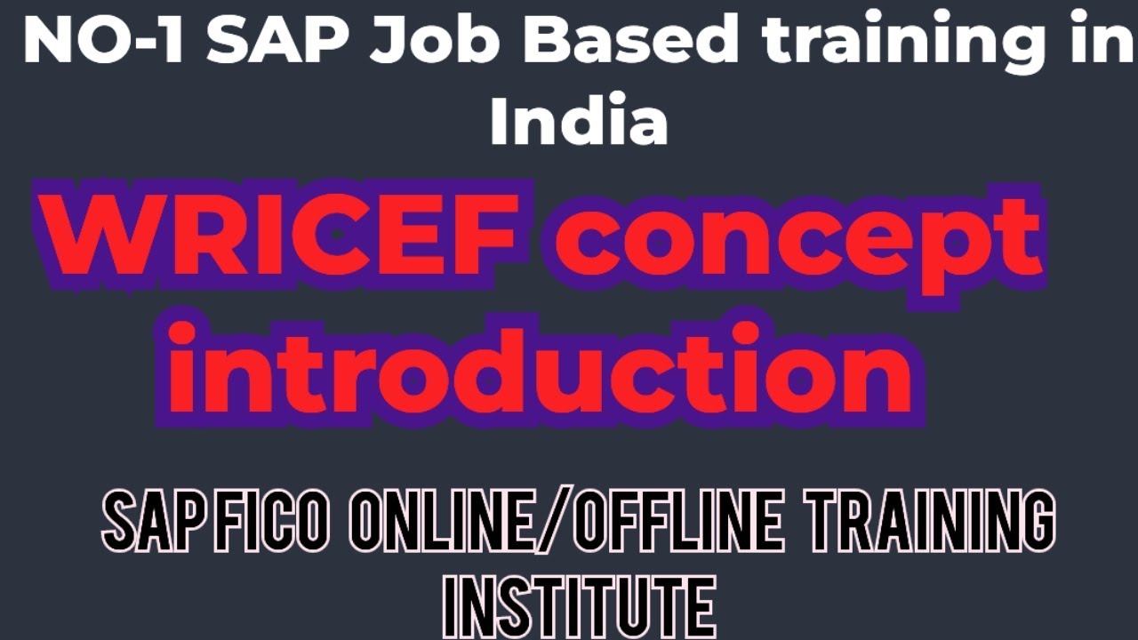 WRICEF concept introduction/What is WRICEF in SAP?/ what is meant by ...