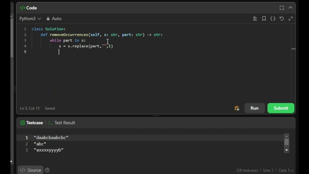 Remove All Occurrences of a Substring 🔥🔥#leetcode #daily #problemsolving #hindi - YouTube