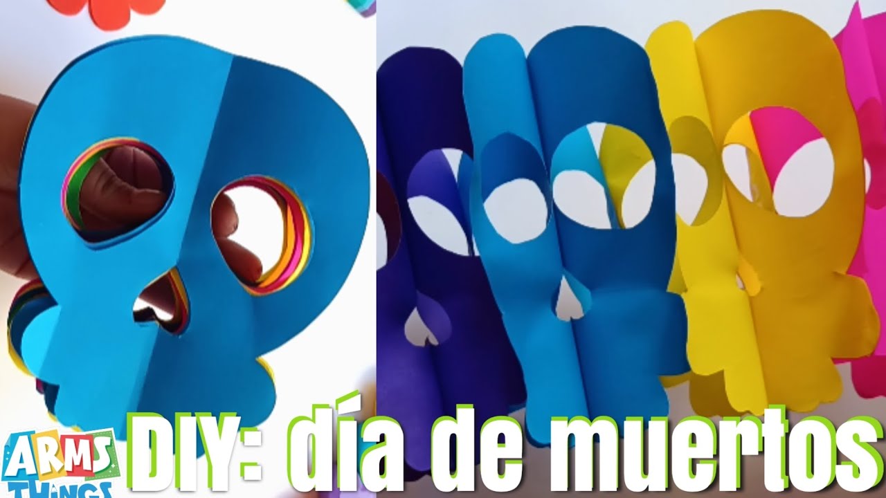DIY: Manualidades de papel DIA DE MUERTOS / Decoraciones Fáciles para ...