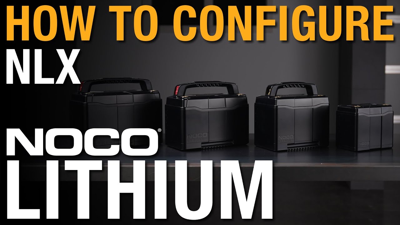 How to Configure NOCO Dual-Purpose Lithium Batteries - YouTube