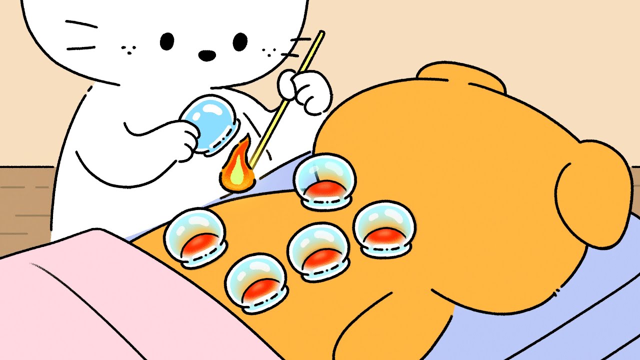 healing cupping therapy for Higo | ASMR Animation - YouTube