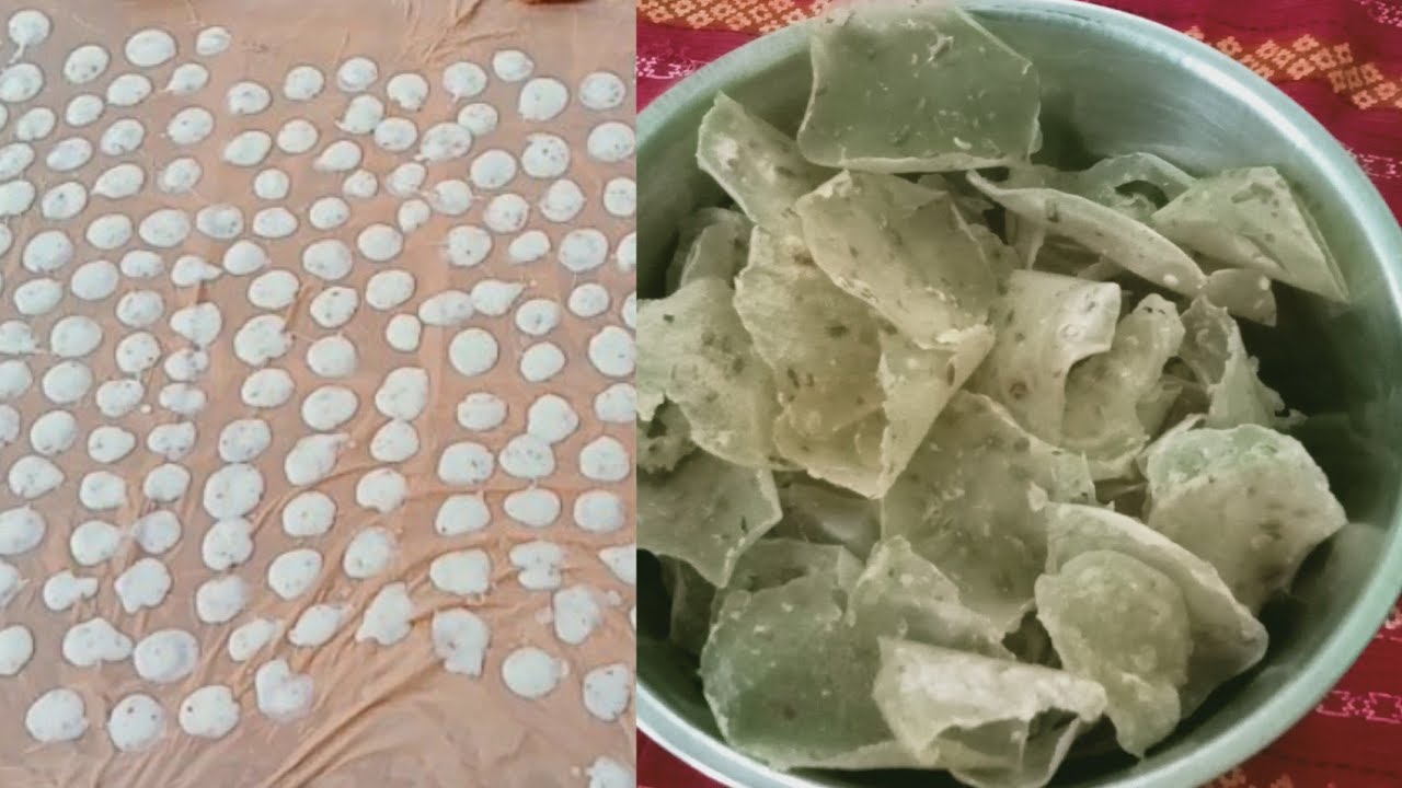 How To Make Tasty Rice Papads - YouTube