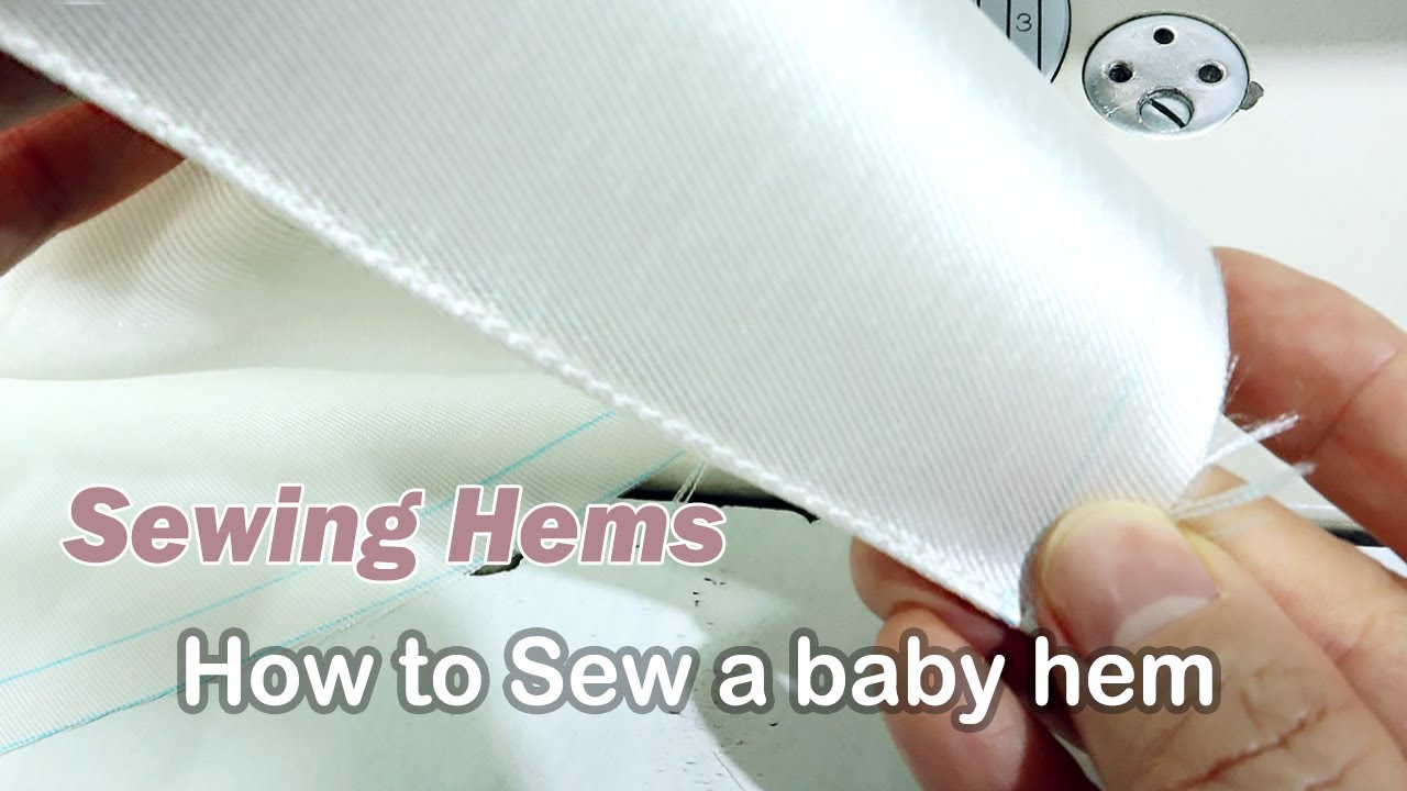 How to Sew a baby hem | 깨끼박음질 - YouTube