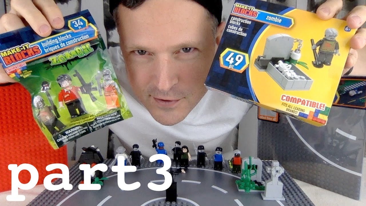 DOLLAR TREE MAKE IT BLOCKS ZOMBIE COLLECTION PART 3 - YouTube