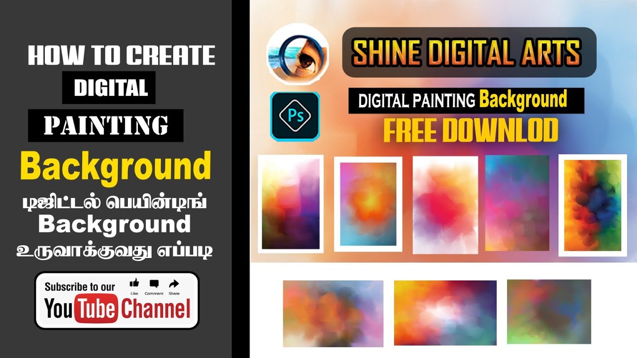 How to create digital painting Background | digital painting Background ...