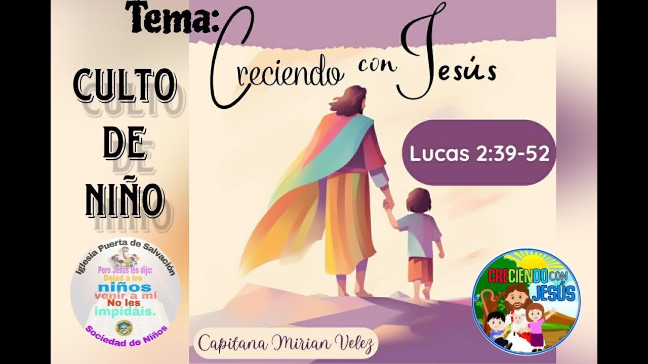 Culto De Ninos ~ Predicando: Miriam Velez bajo el tema: Creciendo Con ...