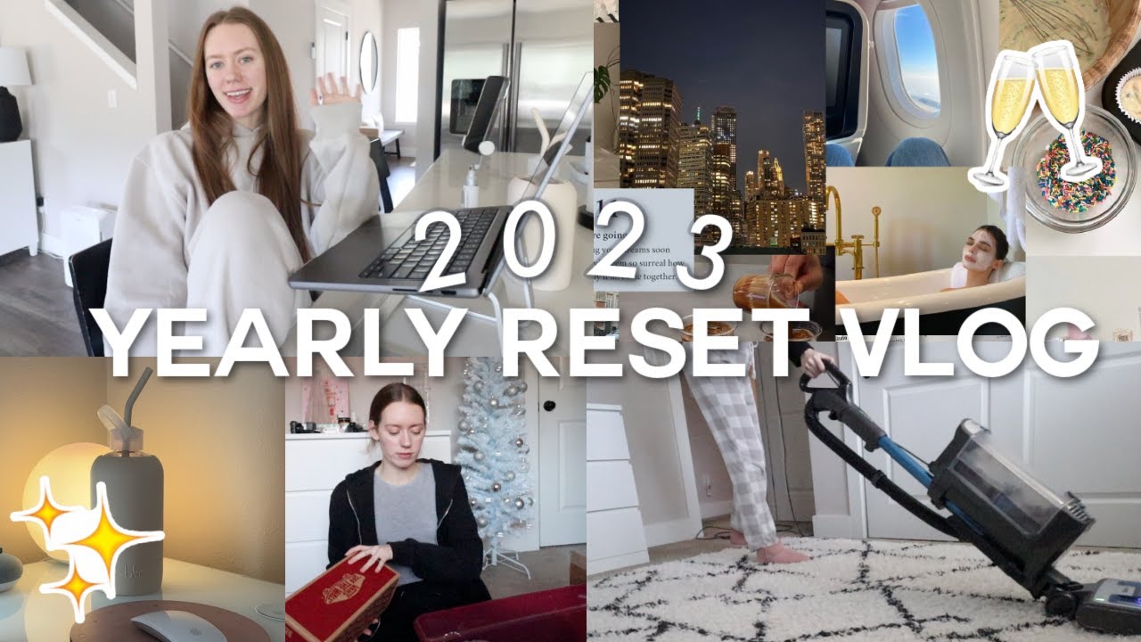 2023 RESET VLOG: creating vision board, cleaning & organize with me ...