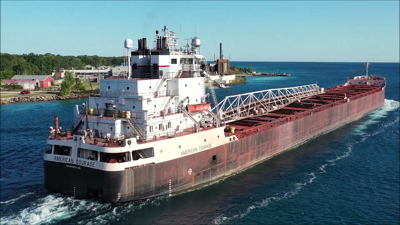 AMERICAN COURAGE - Upbound Port Huron, Michigan 9-11-2021 - YouTube