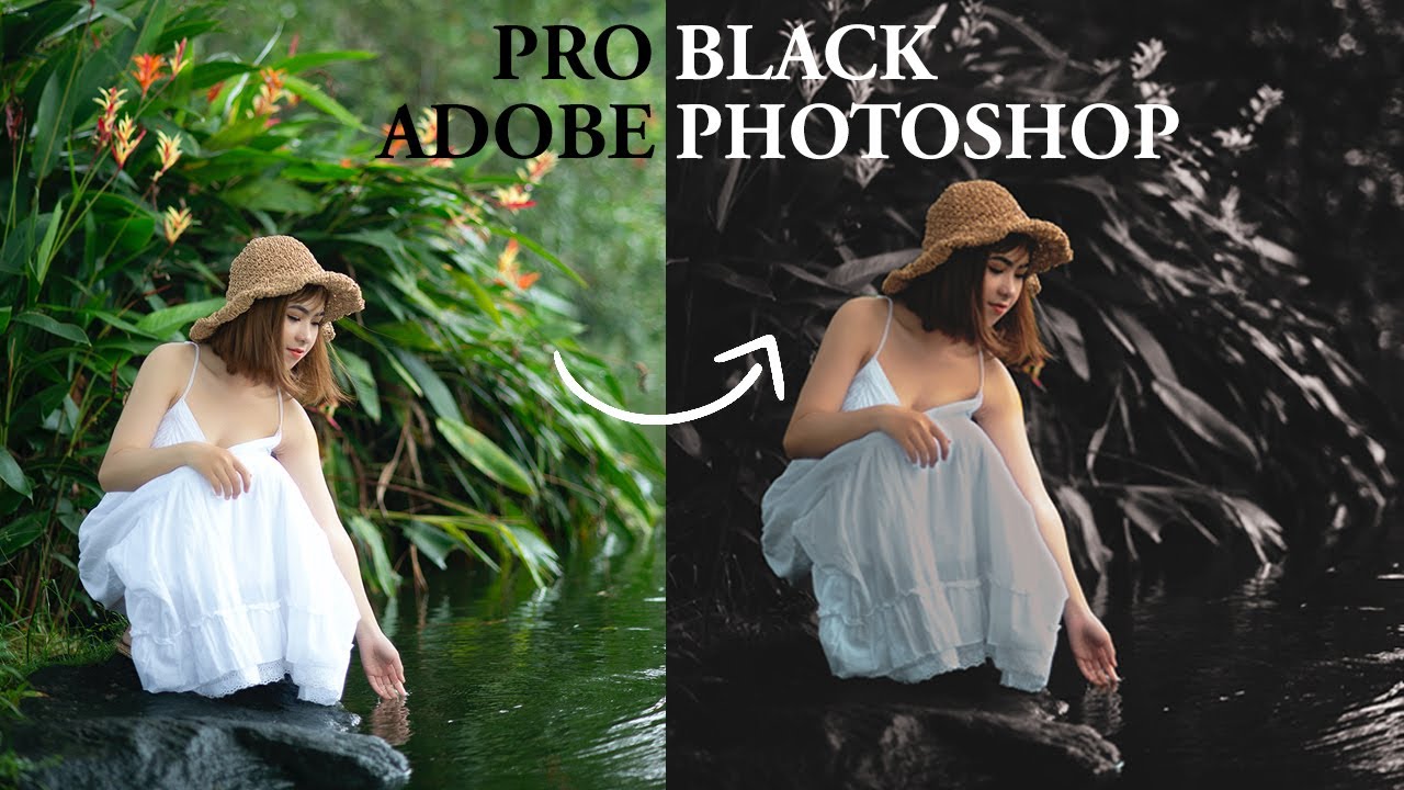 The Gradient Formula for Dramatic Black & Whites! Photoshop Tutorial ...