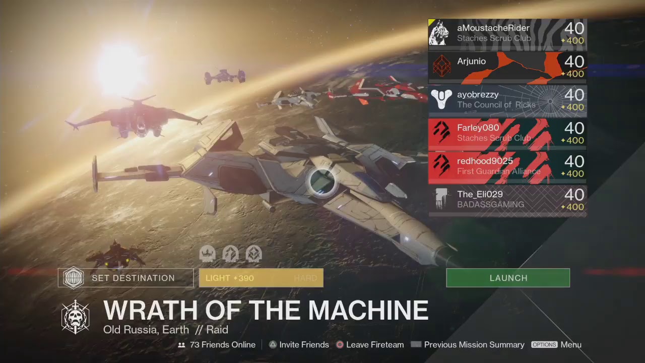 DESTINY LEAGUE WEEK 10-WoTM raid race - YouTube