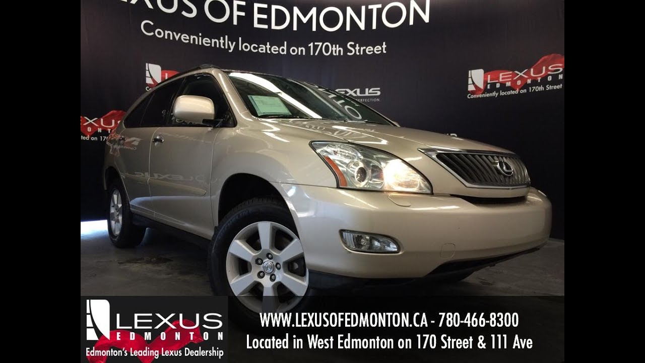 Used Gold 2008 Lexus RX 350 4WD Review | Morinville Alberta - YouTube