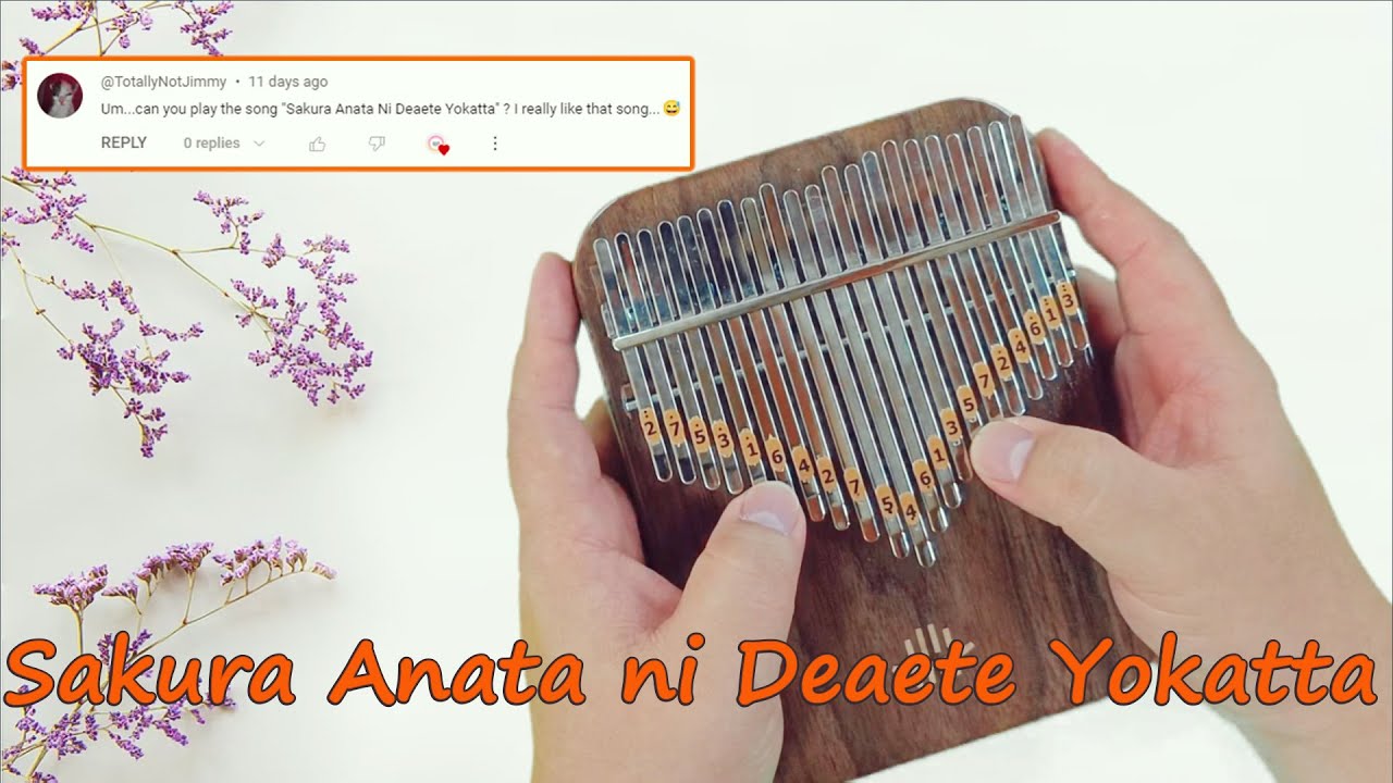 Sakura Anata ni Deaete Yokatta (RSP) - Kalimba Easy Tutorial - YouTube