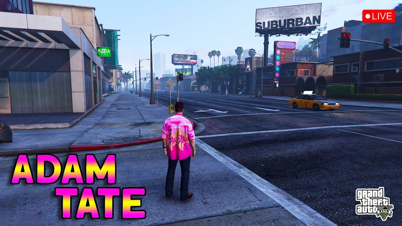 Adam Tate In TURP | Exploring The City | Free To Join RP Server | Live ...