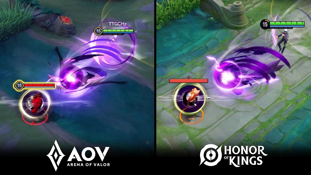 Satoru Gojo (AOV) VS Satoru Gojo (HOK) : Skin Effect Comparison | Tulen ...