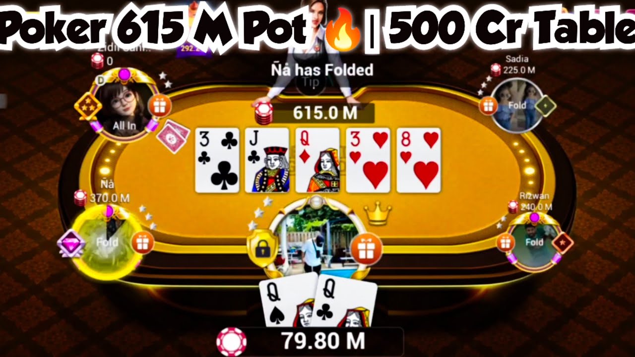 Poker 615 M Pot 🔥| 500 Cr Table | TEEN PATTI GOLD | POKER - YouTube