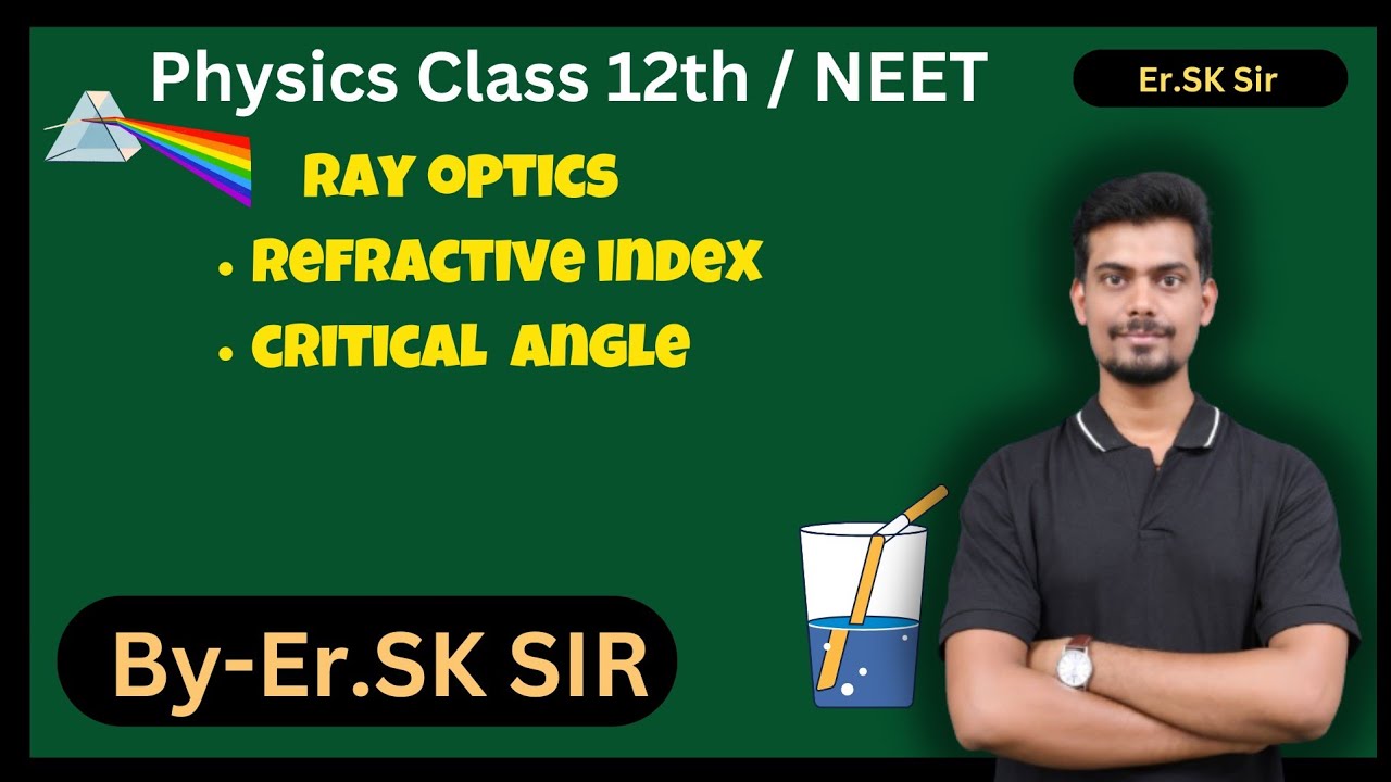 Refractive Index class 12/Neet 2025 | physics by@vidyarthynacademy ...