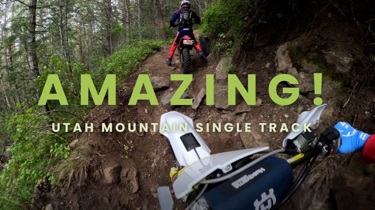 Incredible Mountain Single Track on Husqvarna FX350 in Utah! - YouTube