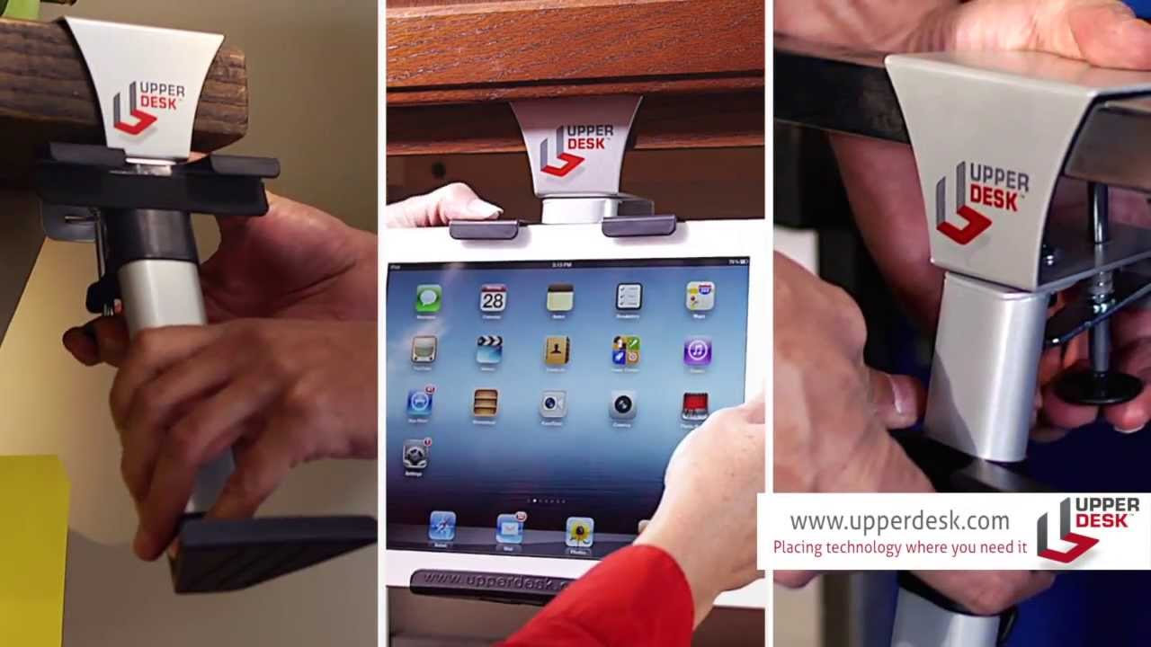 Upper Desk Portable Cabinet Mount for any Tablet or iPad, Android & iOS ...
