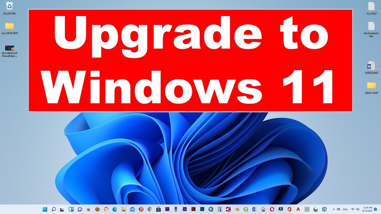 Windows 11 Upgrade from Windows 10 Upgrade Step By Step - YouTube