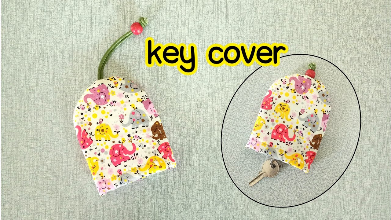 Very easy to sew. How to sew key pouch. How to make a keychain Made ...