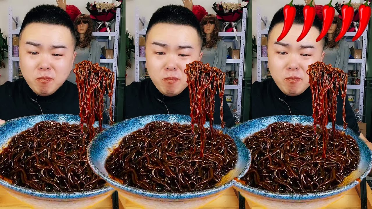 ASMR MUKBANG Yummy Spicy Food &🌶️🥵 Ghost Pepper Noodles - Devil's Spicy ...