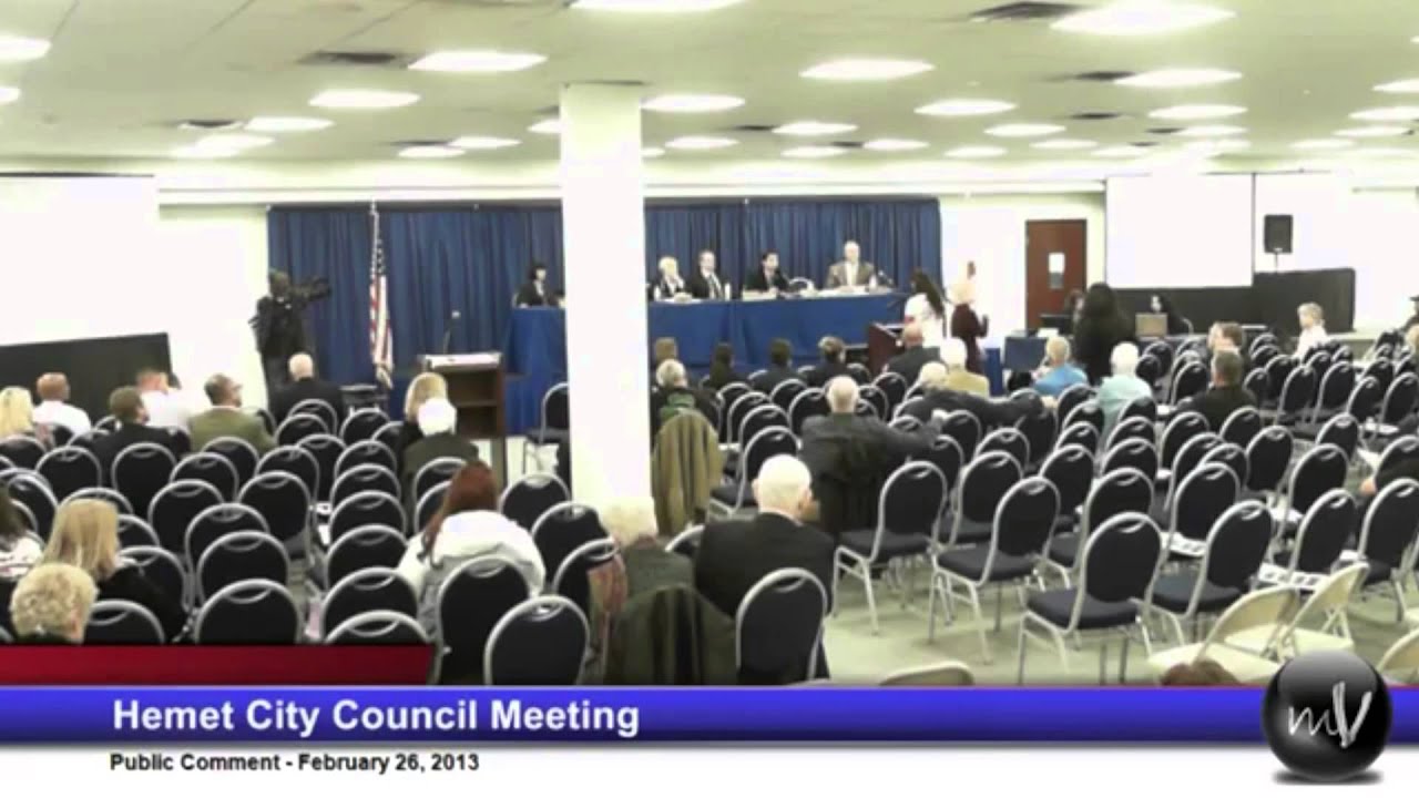 Hemet City Council Meeting Public Comment - YouTube