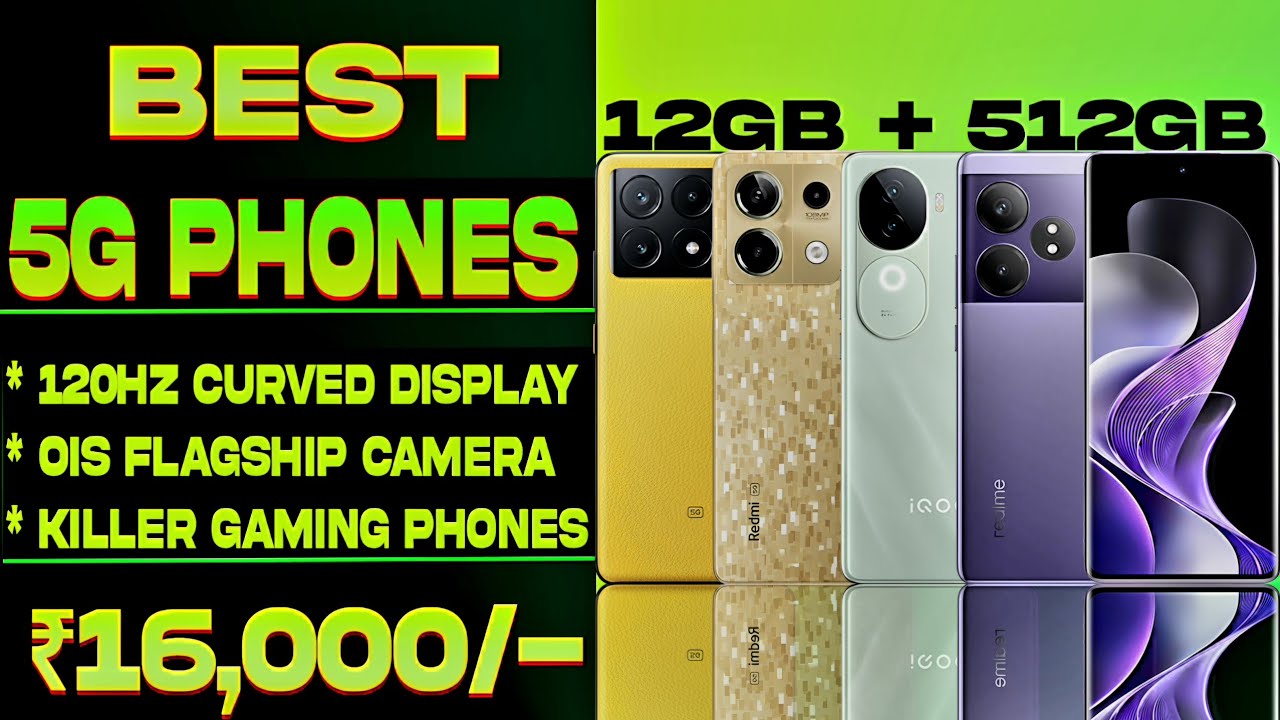 3D Curved Display| Top 5 Best 5G Phone Under 16000 in 2024| OIS Camera ...