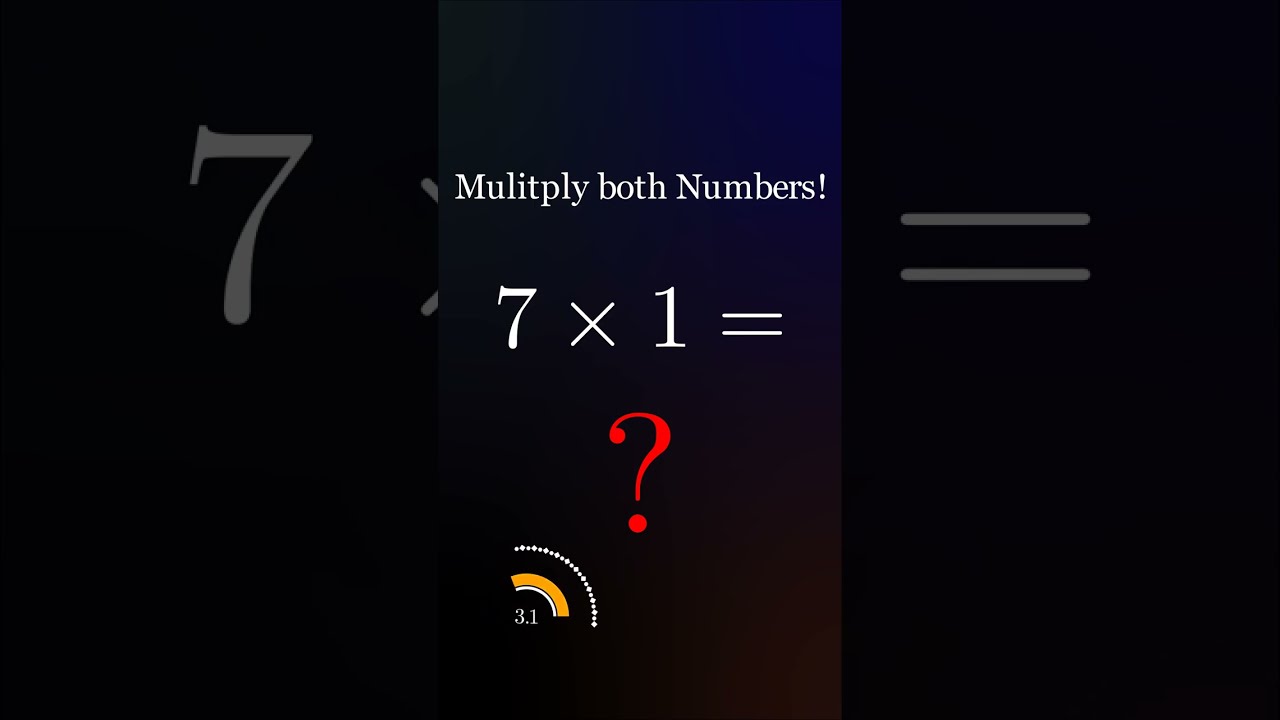 Multiplication 7 Times 1 YouTube Multiplication 7 Times 1 YouTube