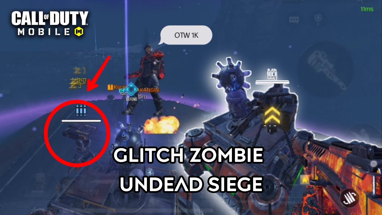 Glitch Mode Zombie Undead Siege CODM - YouTube