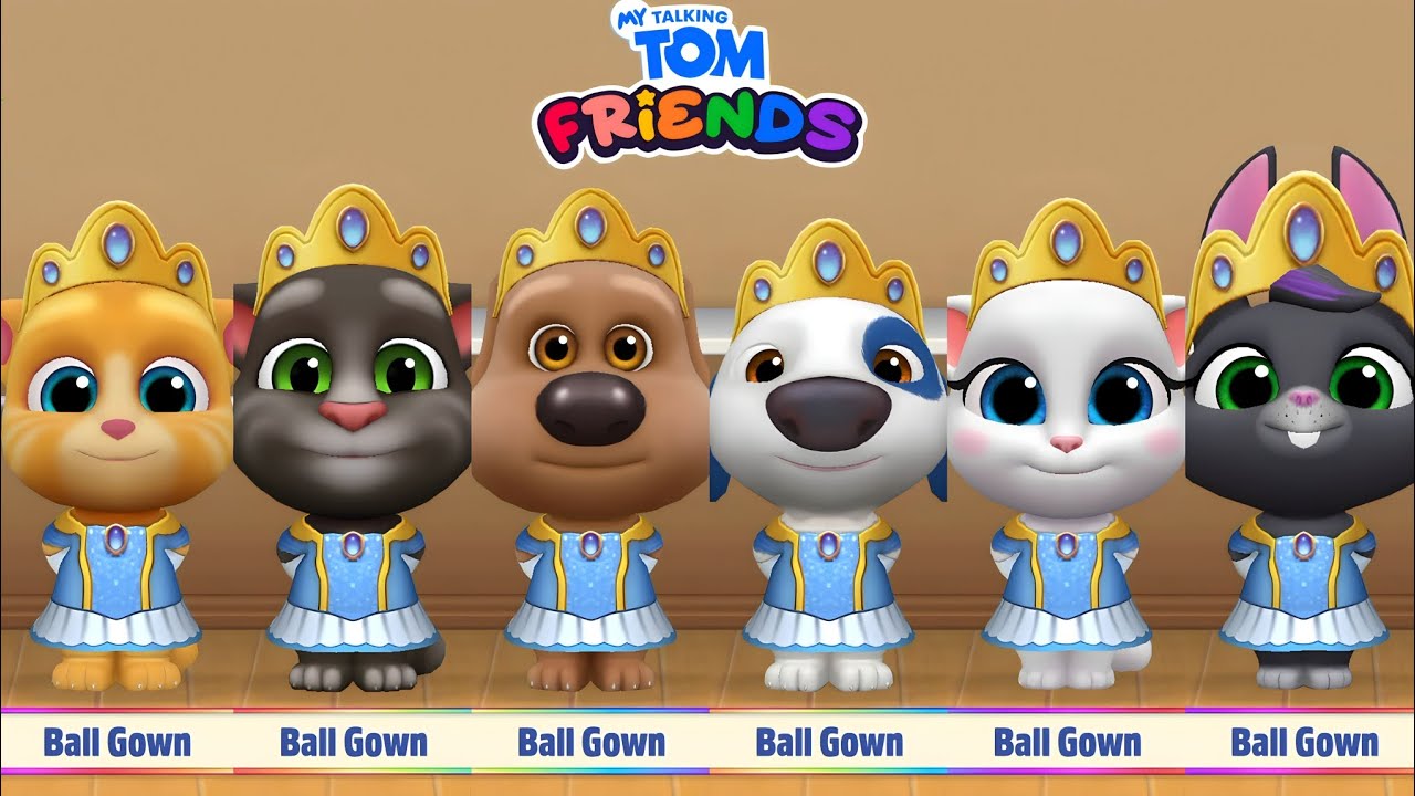 "Tiara and Ball Gown" 😍 !!! Wow, My Talking Tom and Friends Changed ...