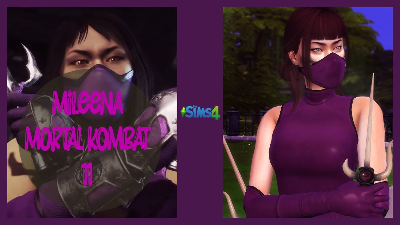 THE SIMS 4 - Mileena Mortal Kombat 11 (create a sim) - YouTube
