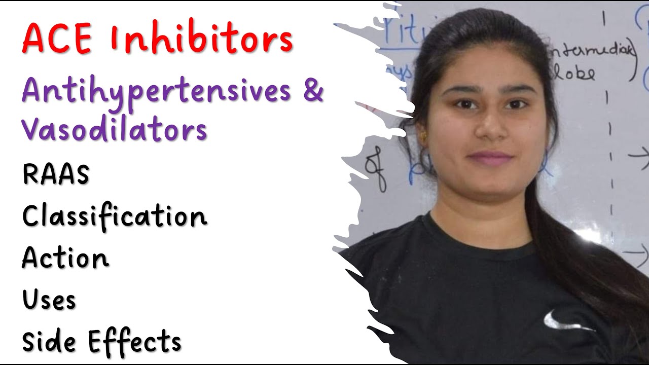 ACE Inhibitors in Hindi | Classification | Mechanism of action | RAAS ...