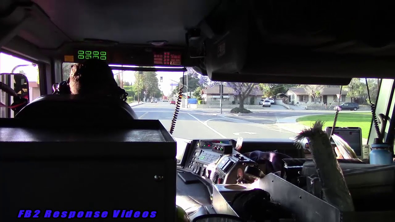 (Ride Along) Rialto Fire Dept Engine 201 Responding - YouTube