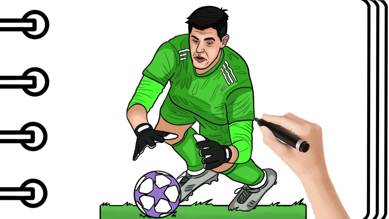 Como Dibujar a THIBAUT COURTOIS Facil Paso a Paso | Mapi Art TV - YouTube