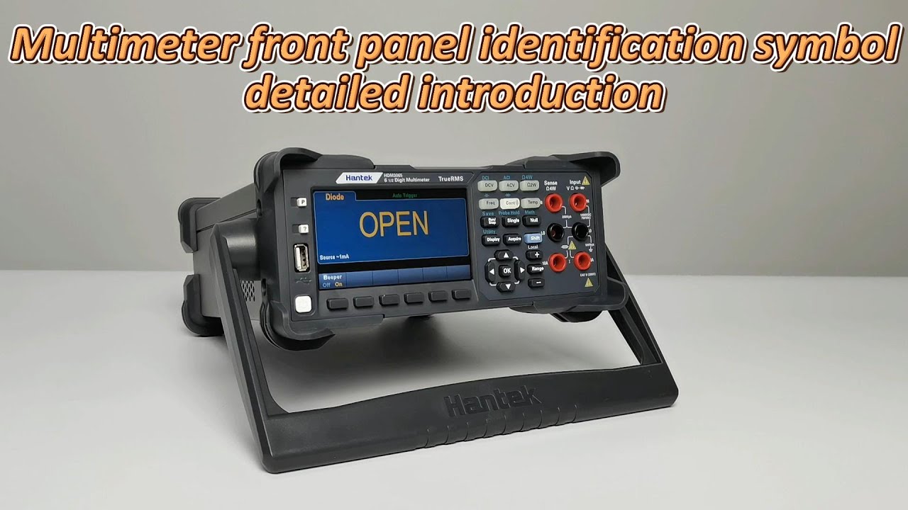Hantek HDM3065 Multimeter front panel identification symbol detailed ...