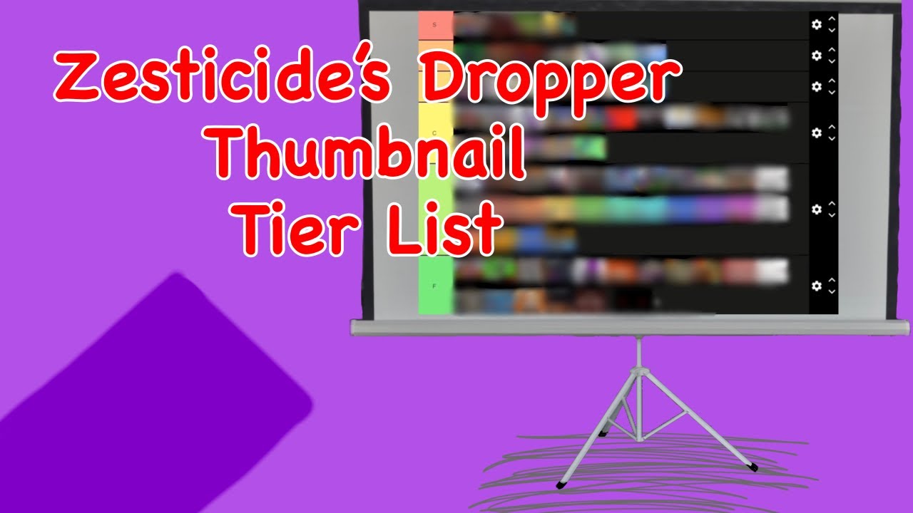 i ranked all my thumbnails with a tier list - YouTube