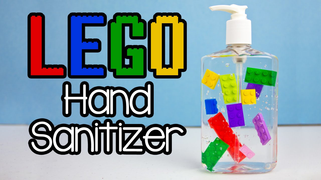 LEGO Hand Sanitizer with Printable Teacher Gift Tag - YouTube